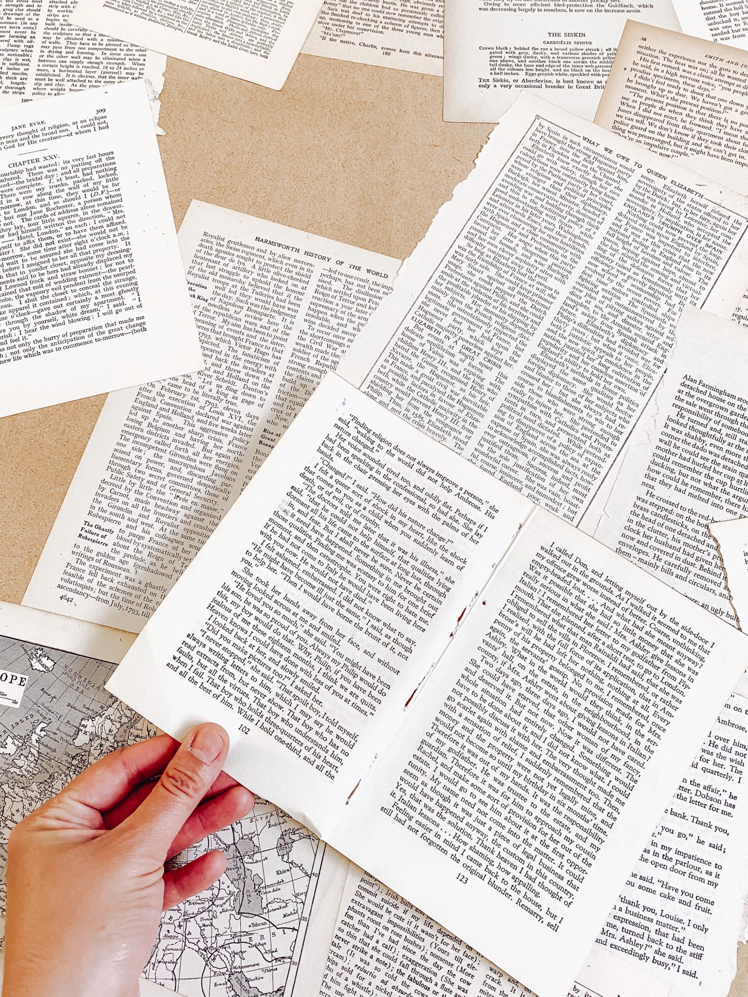 DIY BOOK PAGE WALL – Making Home Matter