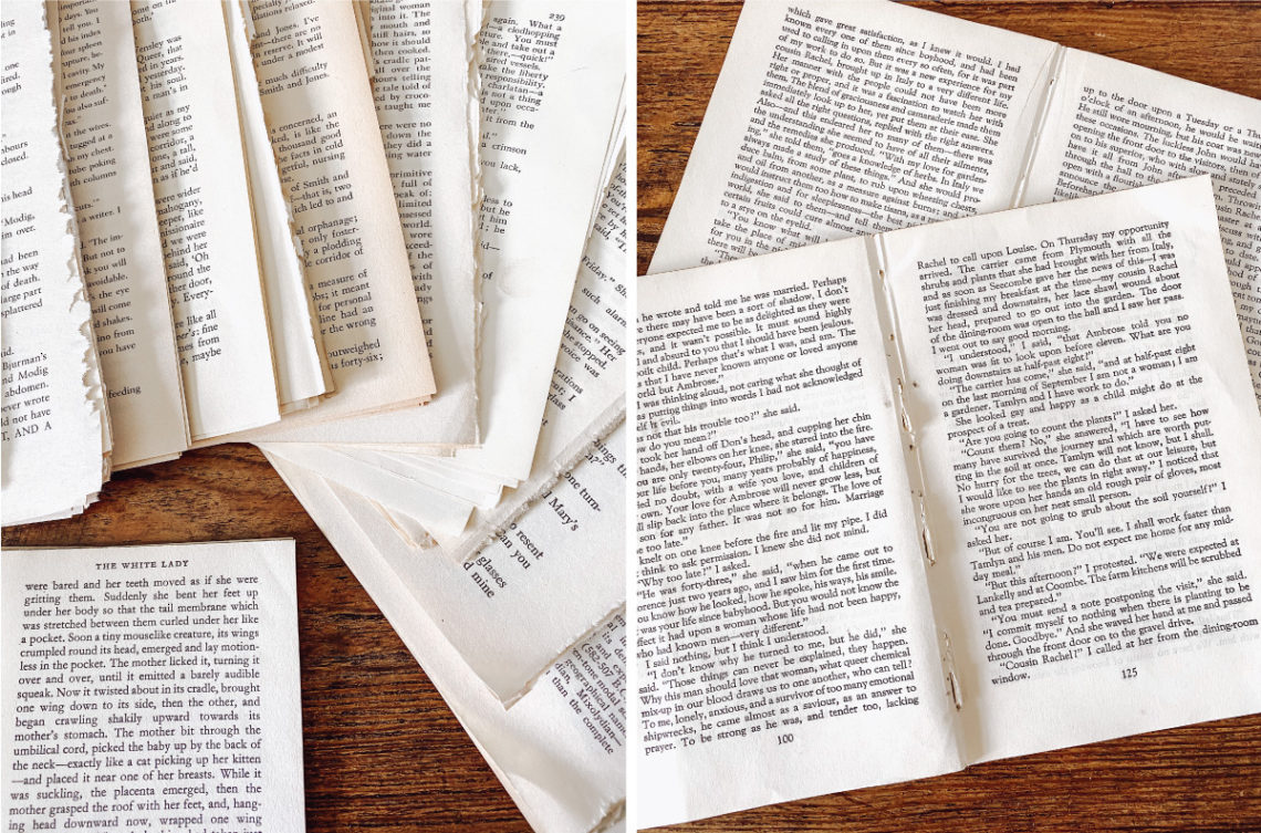 DIY BOOK PAGE WALL – Making Home Matter