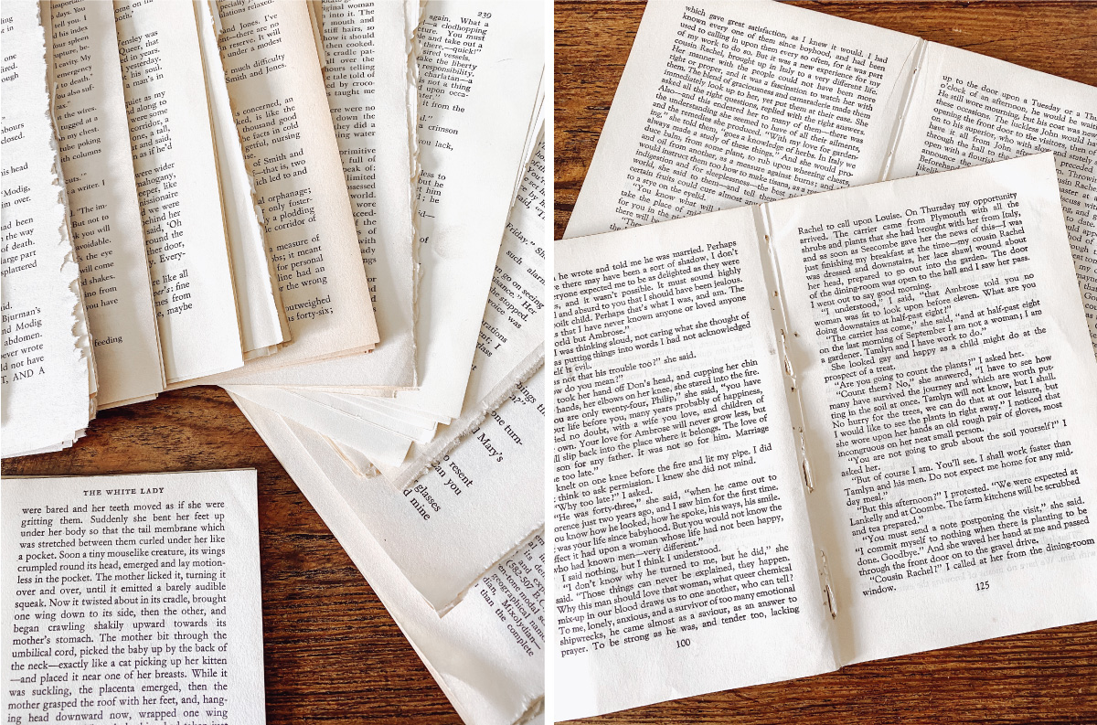DIY BOOK PAGE WALL – Making Home Matter