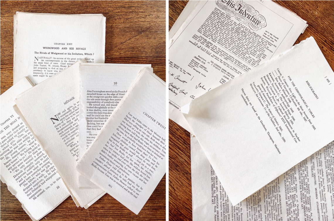 DIY BOOK PAGE WALL – Making Home Matter