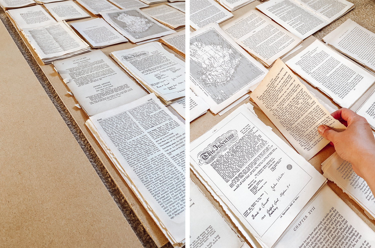 DIY BOOK PAGE WALL – Making Home Matter