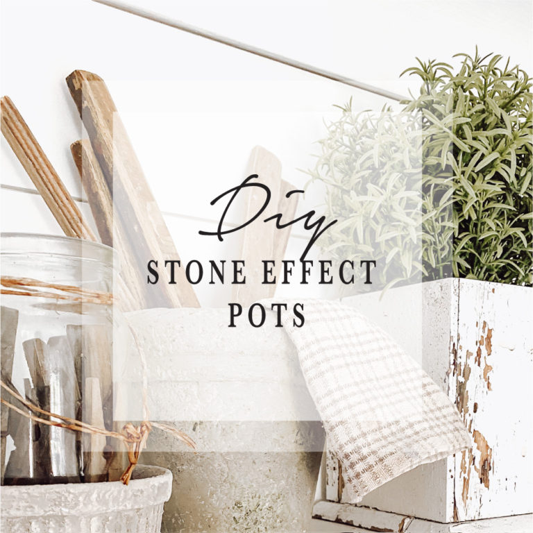 DIY STONE EFFECT POTS – Making Home Matter